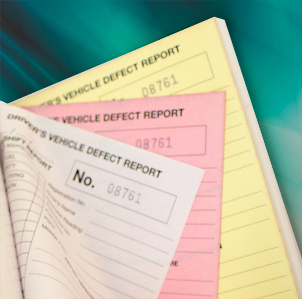 50 page Triplicate Truck Defect Book | Tachograph Supplies