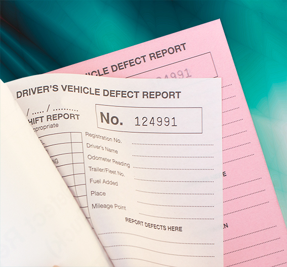 30 Page Duplicate Truck Defect Book | Tachograph Supplies