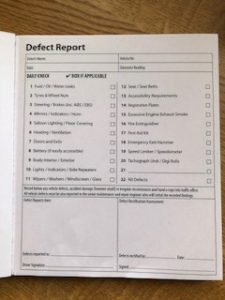 50 page Duplicate Coach / Bus Defect Book | Tachograph Supplies